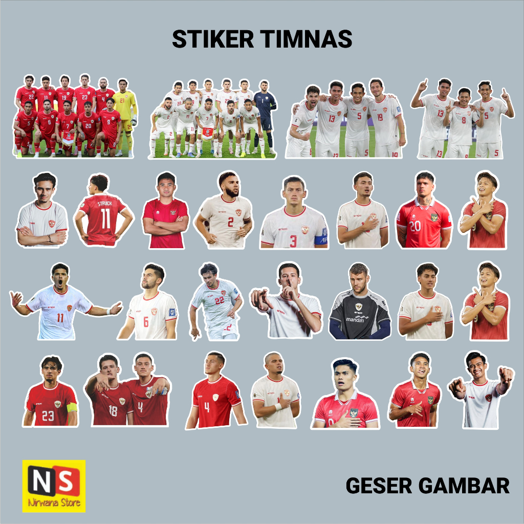 Jual Stiker Timnas Indonesia - Sticker Pack Football bisa untuk botol ...
