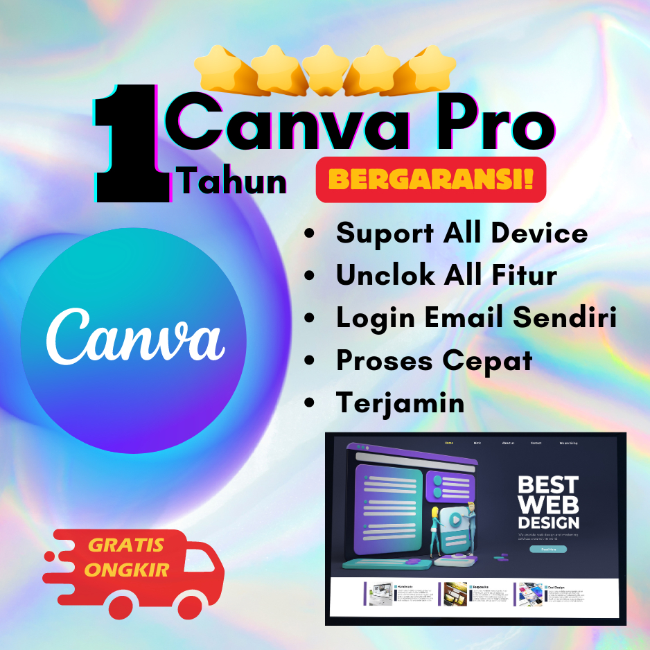Jual Canva Pro 1 Tahun Full Garansi Untuk Desain Promosi, Logo, Editing ...