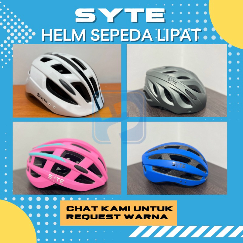 Jual HELM SEPEDA SYTE /HELM SEPEDA LIPAT MTB /HELMET ROAD BIKE | Shopee ...