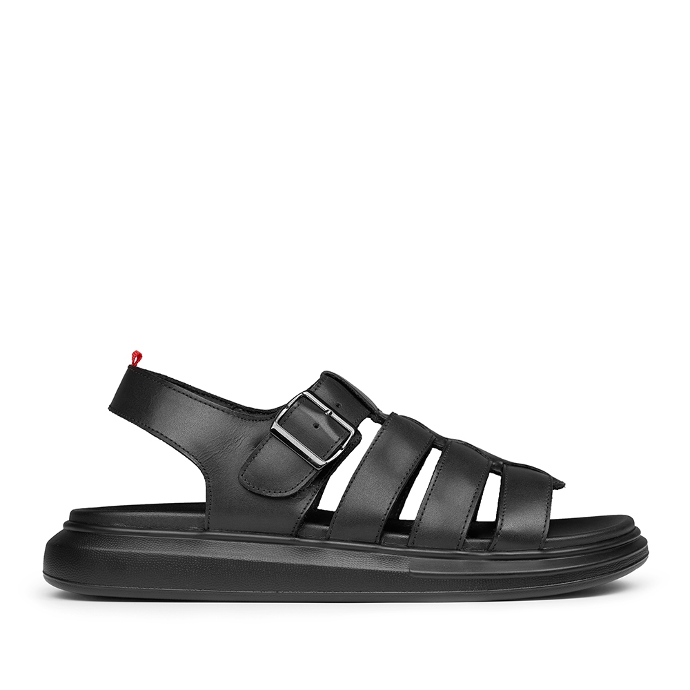 Jual Prabu - Tanu All Black Sepatu Sandal Pria - Sendal Hitam | Shopee ...