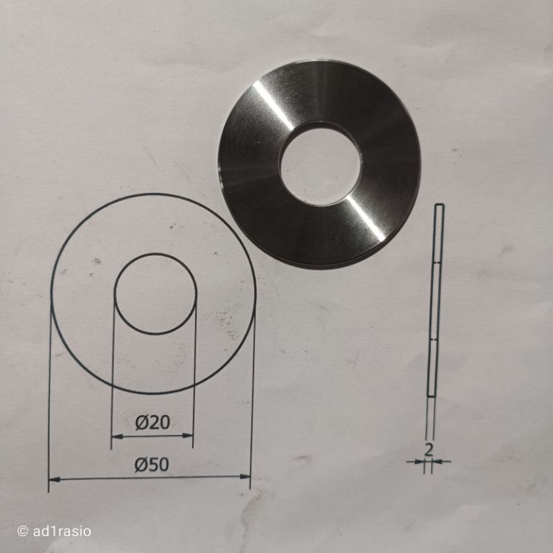 Jual Ring Baja Custom - Ring Diameter 50mm tebal 2mm bisa di harden ...