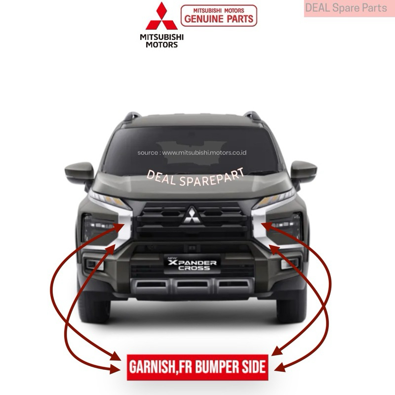Jual List Chrome Garnish Bumper Depan Original Mitsubishi New Xpander ...