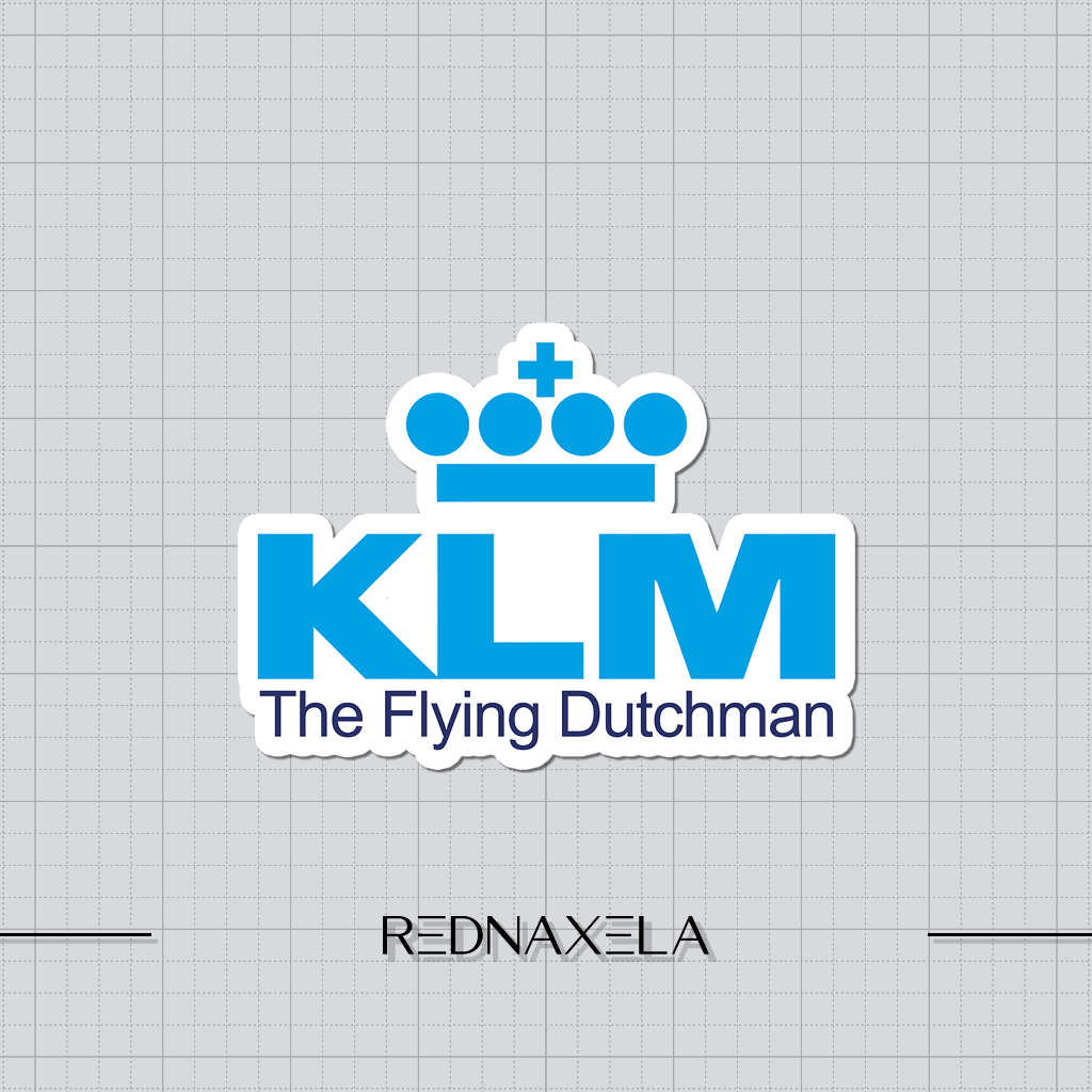 Jual Stiker Vinyl KLM Royal Dutch Airlines 2 Stiker Koper Travel ...