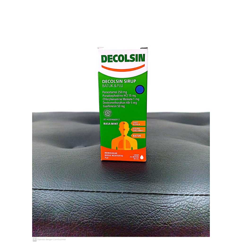 Jual Decolsin Syrup 60ml / batuk pilek demam / batuk pilek meriang ...