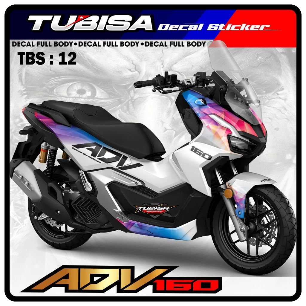 Jual Decal Sticker Striping Full Body ADV 160 Premium Racing. TBS.12 | Shopee Indonesia