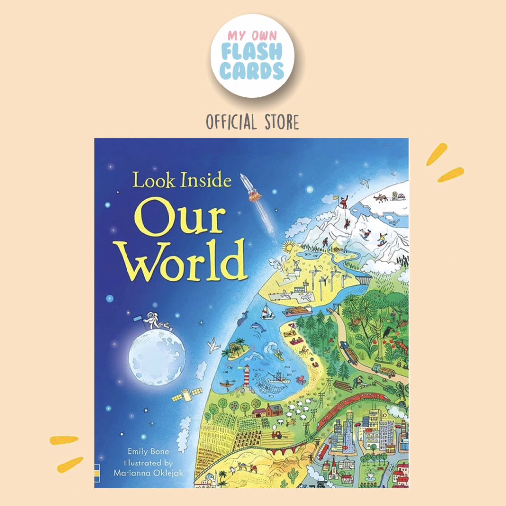 Jual Look Inside Our World with 80 Flaps - Education imported English ...