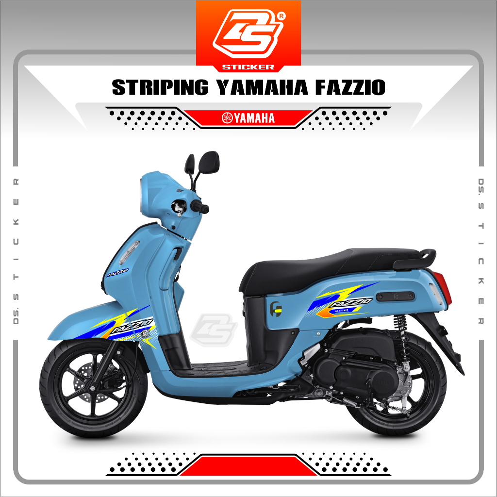 Jual Stiker Striping Fazzio Decal Sticker Motor Yamaha Fazzio Modifikasi Racing DS STICKER ...