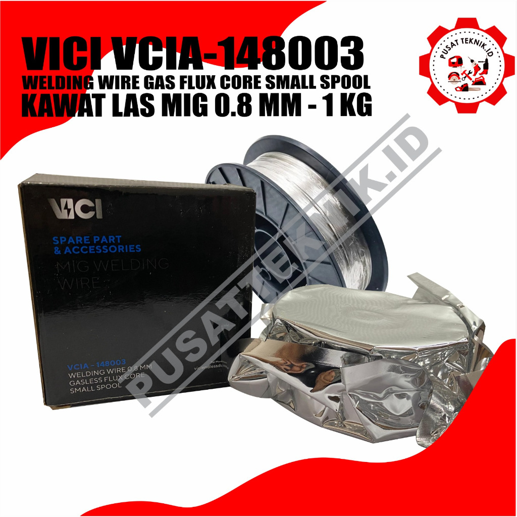 Jual KAWAT LAS FLUX CORE VICI WIRE GASLESS 0.8MM / 1MM 1KG | Shopee Indonesia