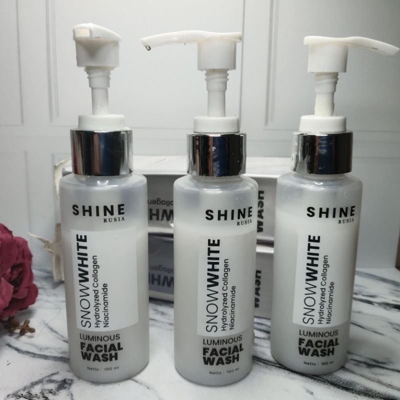 Jual Shine Rusia snow white collagen dan niacinamide luminous facial ...
