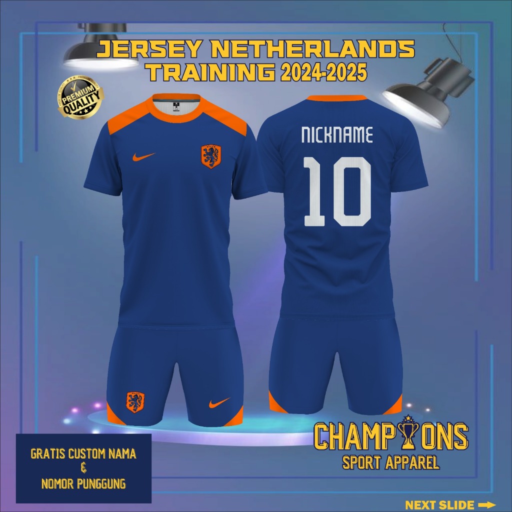Jual Jersey TIMNAS NETHERLANDS TRAINING 2024-2025 Terbaru - Jersey ...