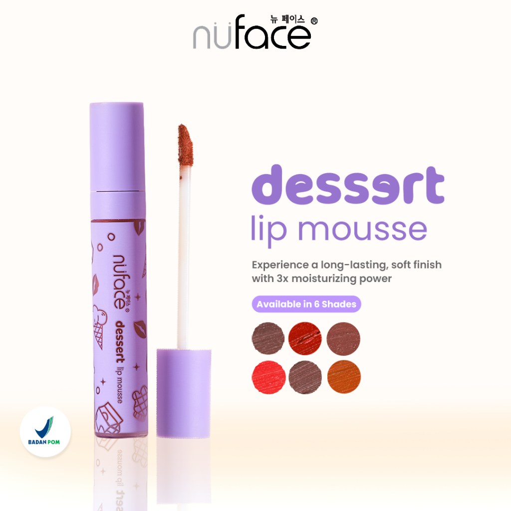 Jual Nuface Dessert Lip Mousse | 3x Lebih Lembap | UV Filter | Shopee ...