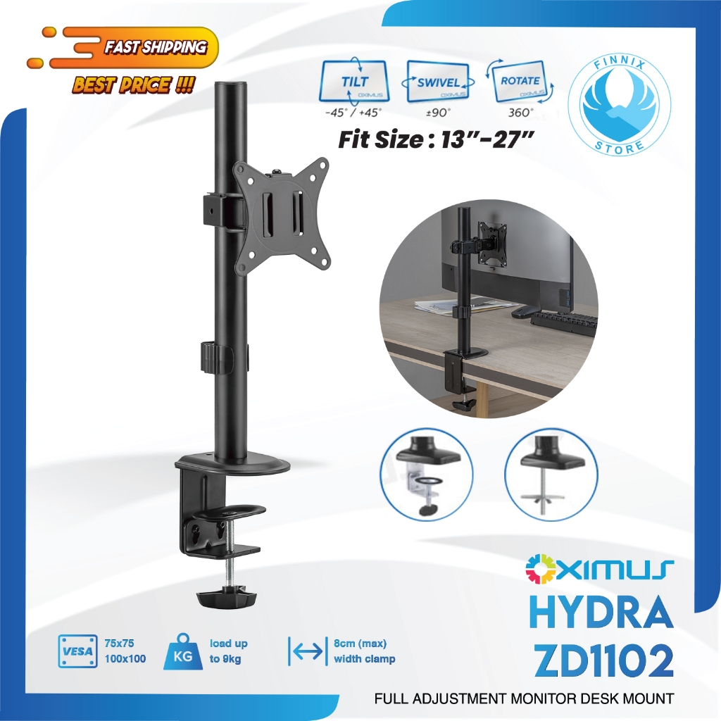 Jual Bracket Meja LCD LED TV 1 Monitor 13" Inch - 27" Inch Oximus Hydra ...