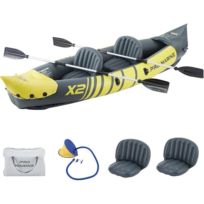 Jual kano kayak pro marine x2 kano portable kapasitas 2 orang untuk di ...