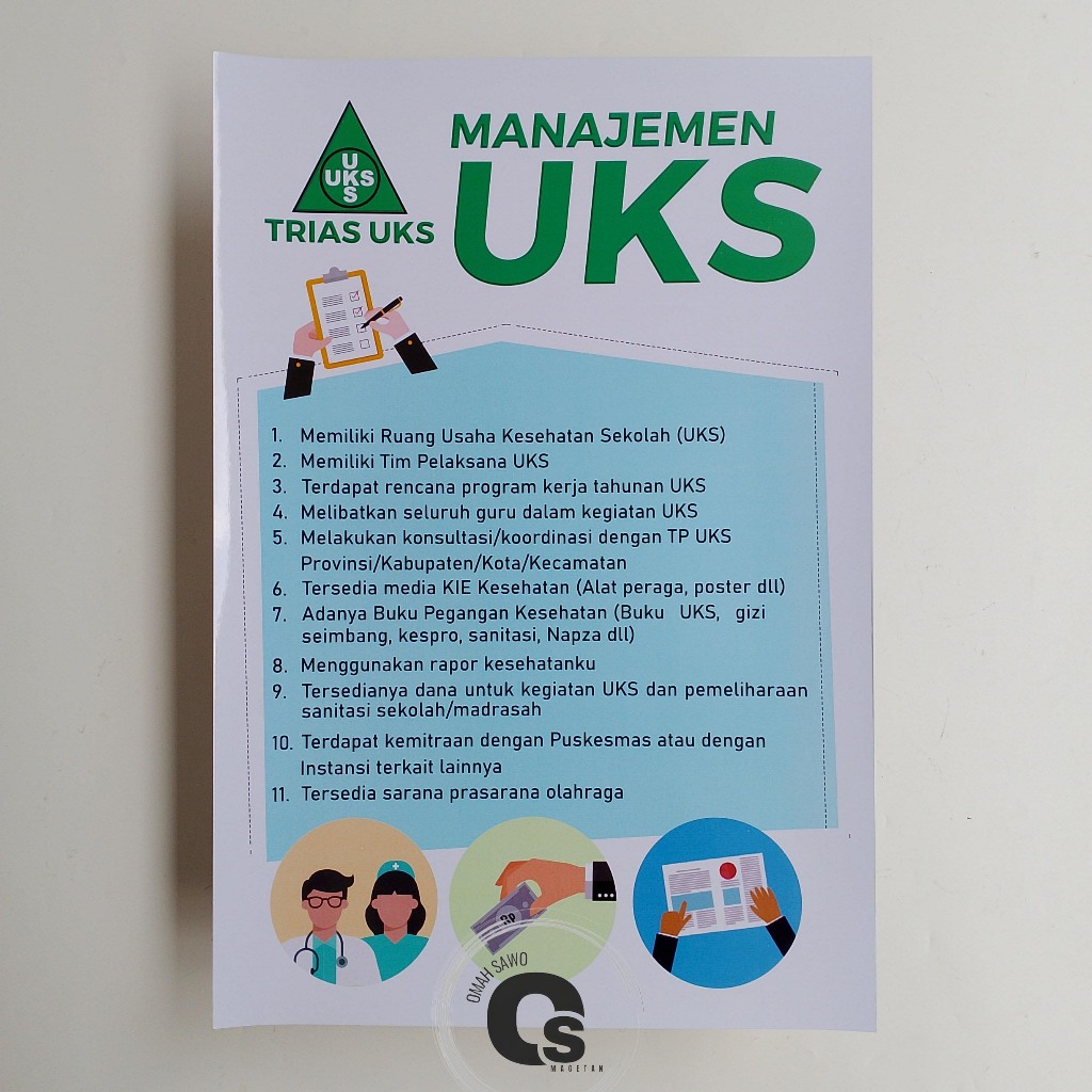 Jual Poster Manajemen UKS - Poster Sekolah - Kesehatan Sekolah | Shopee ...
