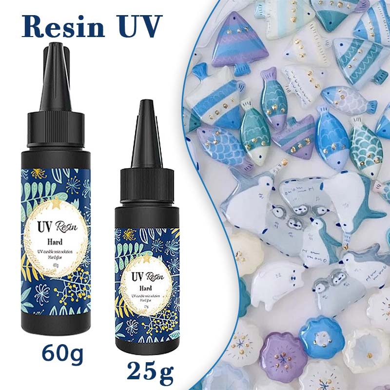 Jual 25/60g Resin Uv Hard Universal Uv Glue Diy Resin Uv Bening Epoxy ...