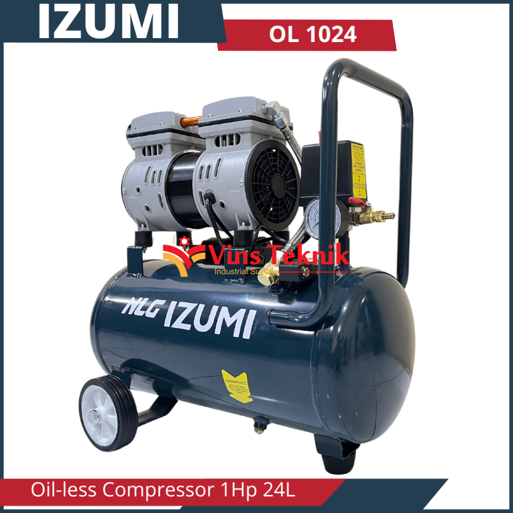 Jual Mesin Kompresor Silent Oil-less Compressor 1HP 24L OL1024 NLG ...