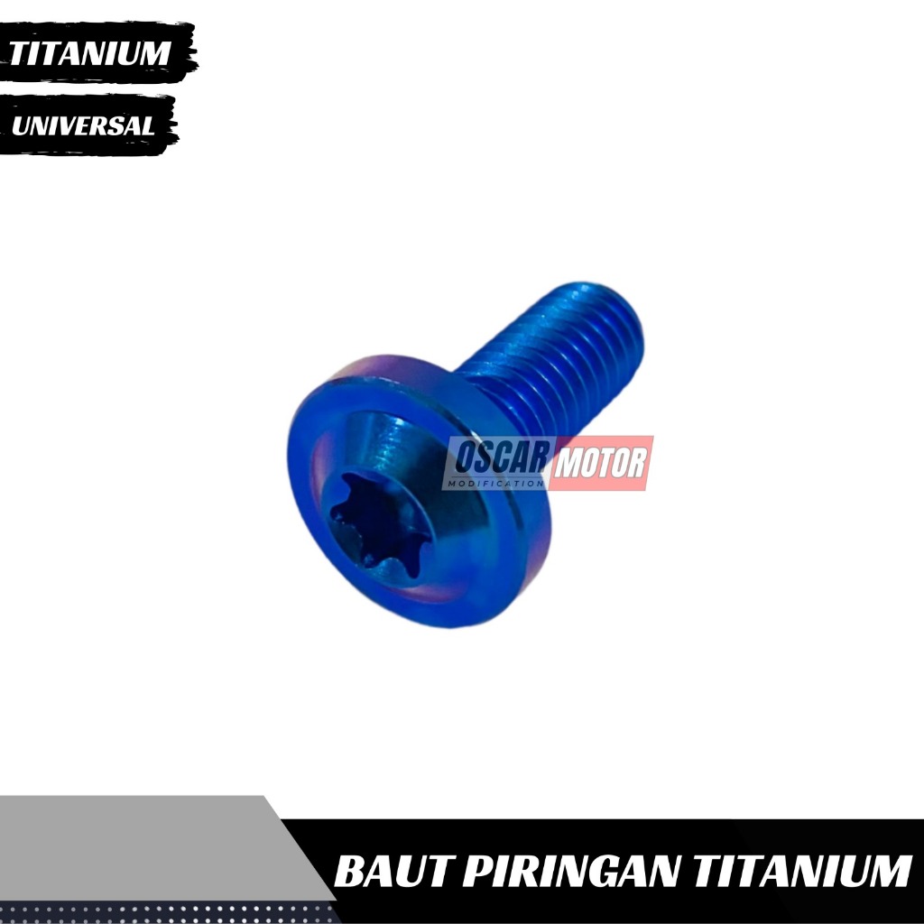 Jual Baut Titanium Disc Piringan Cakram Bintang Drat 12 8x25 Grade Universal Motor 5 Harga 1 Pcs ...