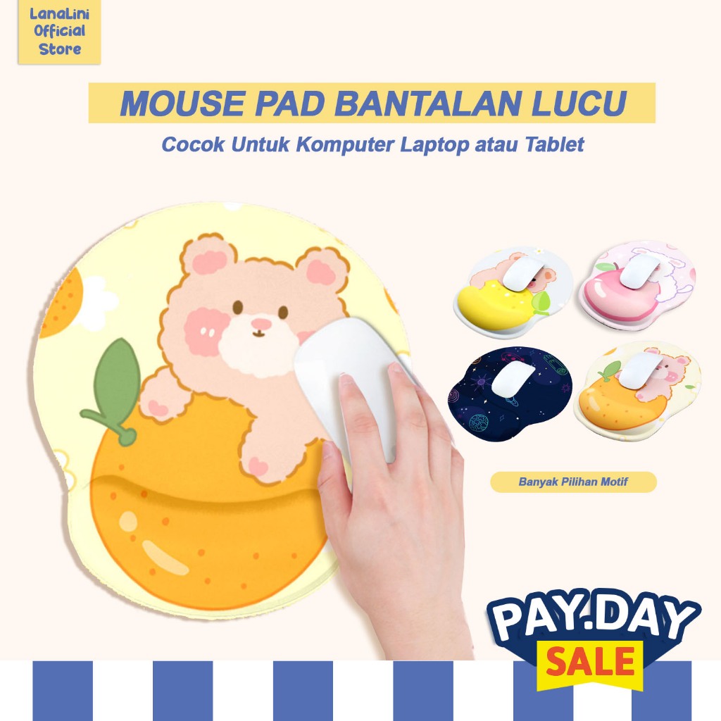 Jual Mouse Pad Karakter Alas Karet Silicone AntiSlip Motif Kawaii ...