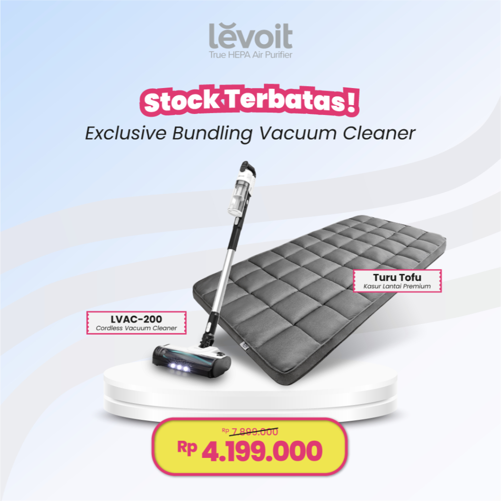 Jual Levoit Vacuum Cleaner LVAC-200 Anti Kusut Vakum Bulu Hewan HEPA ...