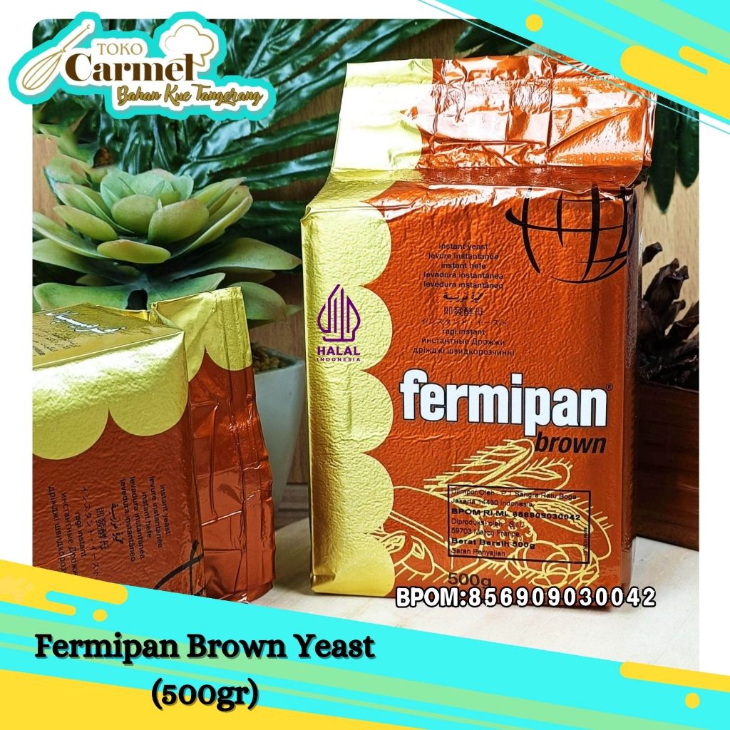 Jual Fermipan Brown Yeast 500gr (Ragi Instant) | Shopee Indonesia