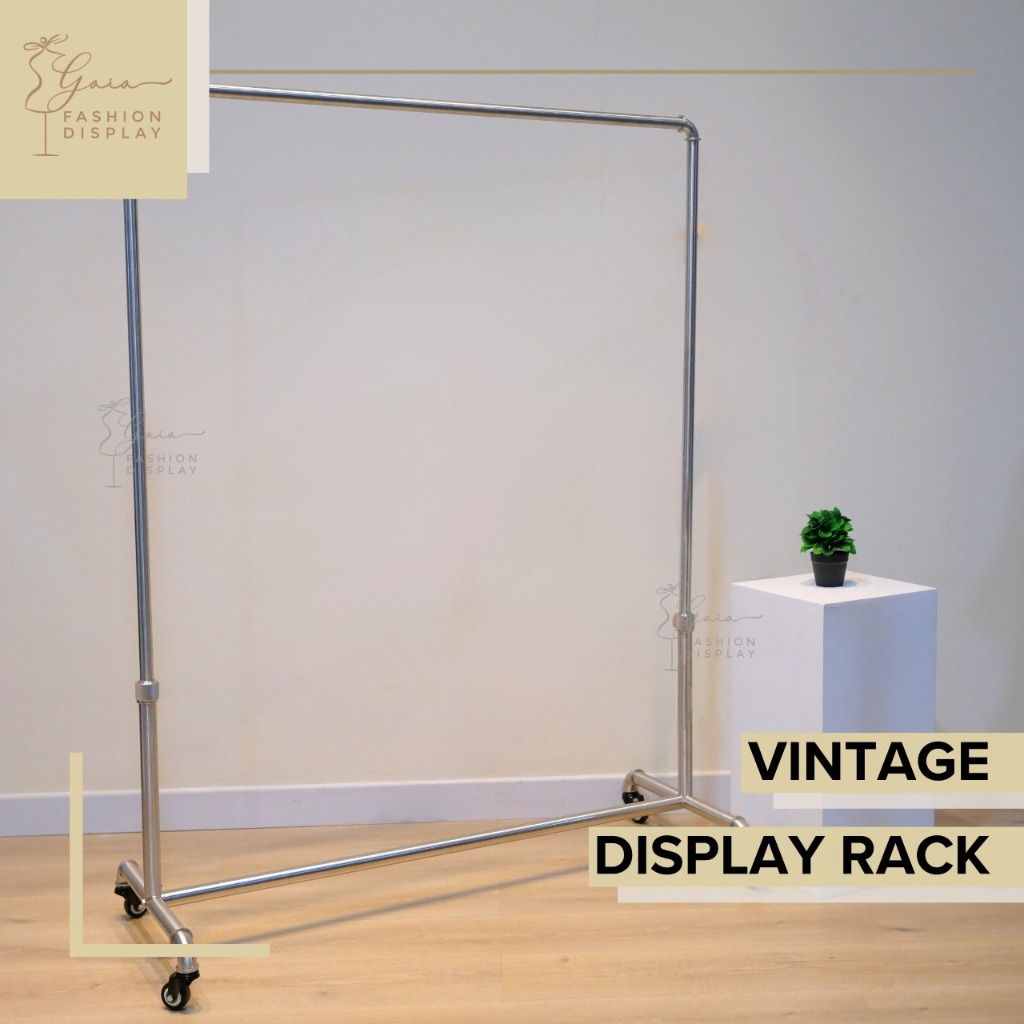 Jual Gantungan Baju VINTAGE Silver Rak Baju Minimalis Silver Rak ...