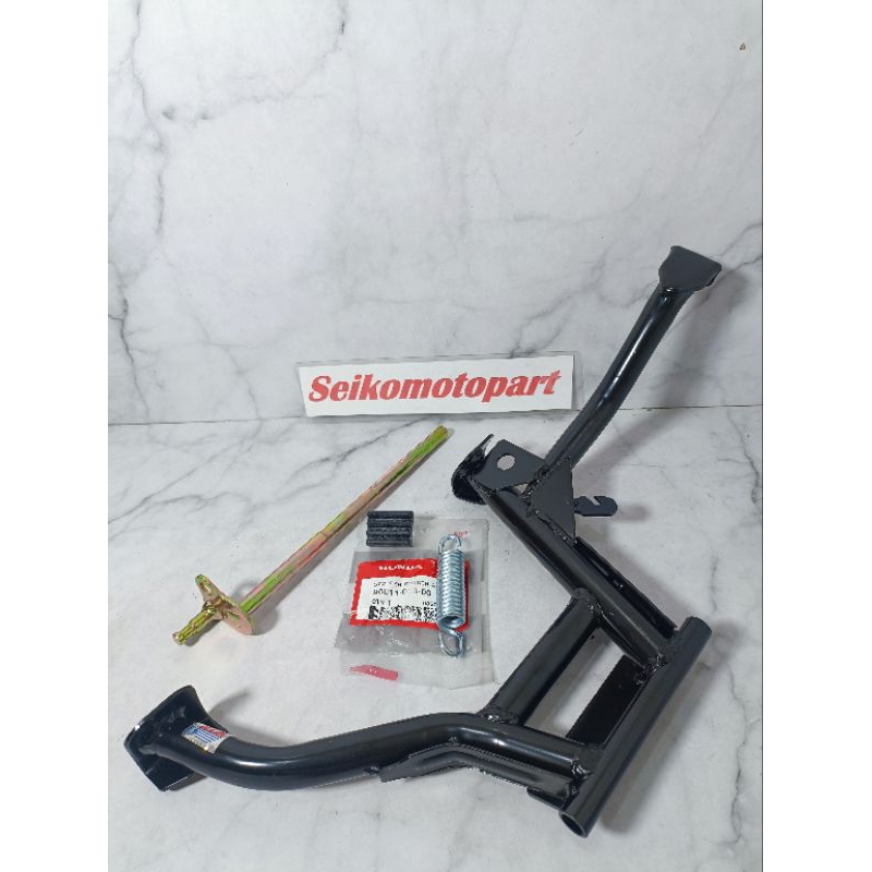 Jual Standar 2 Dua Tengah + As Standar + Per + Karet Komplit Motor ...