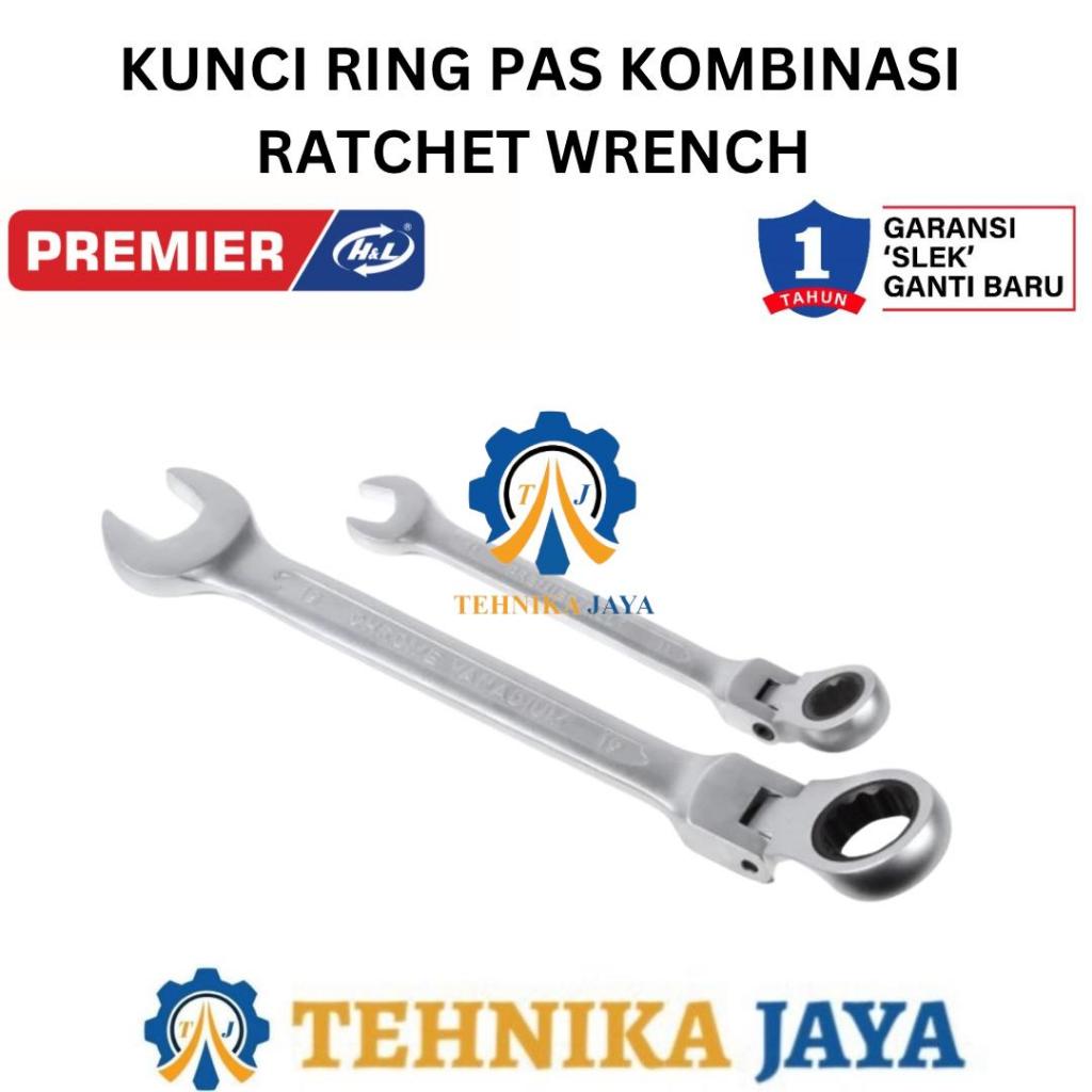 Jual HL PREMIER Kunci Pas Kombinasi Flexibel Ratchet Wrench Garansi 1 Tahun | Shopee Indonesia