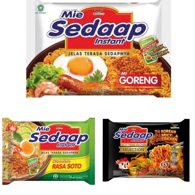 Jual Mie Sedaap Goreng dan varian lainnya by wingsfood | Shopee Indonesia