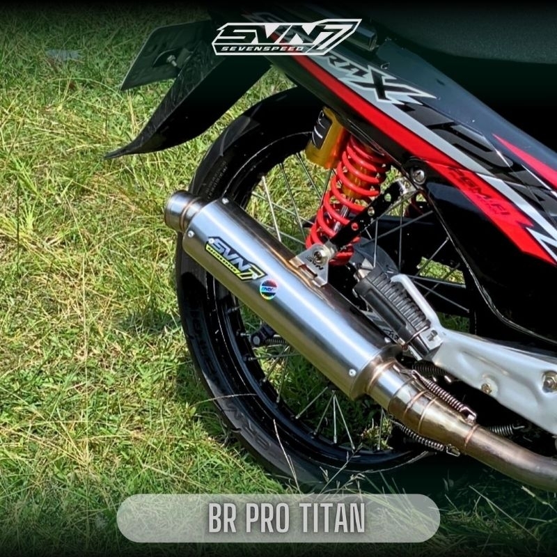 Jual SILENCER ONLY ORIGINAL SEVEN SPEED RACING Type : BR Pro Titan ...