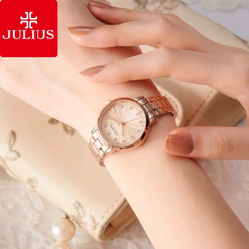 Jual Jam tangan wanita Julius JA-1167 original stainless elegan Korea ...