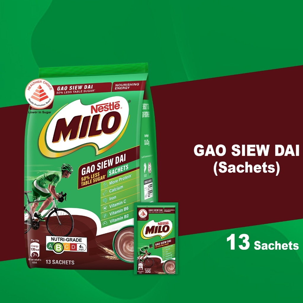 Jual Milo Less Sugar Singapore Gao Siew Dai Milo Sachet Milo Singapore ...