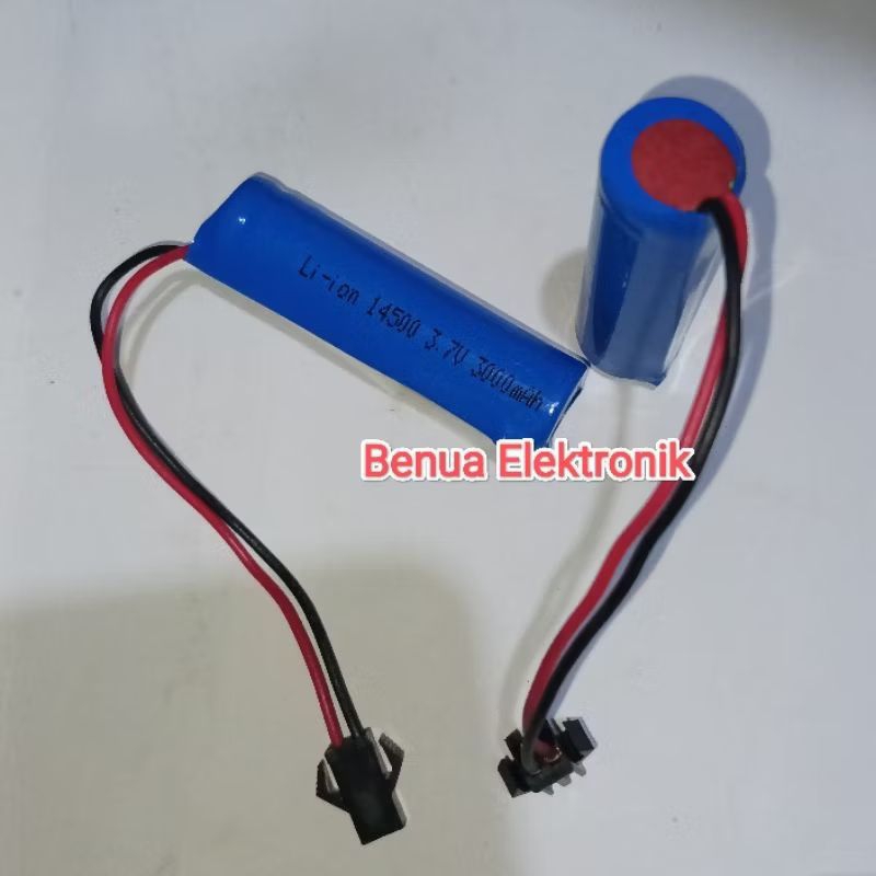 Jual Baterai A2 BIRU Cas Kabel Soket Li-Ion 14500 3,7V 3000mAh Batre RC ...
