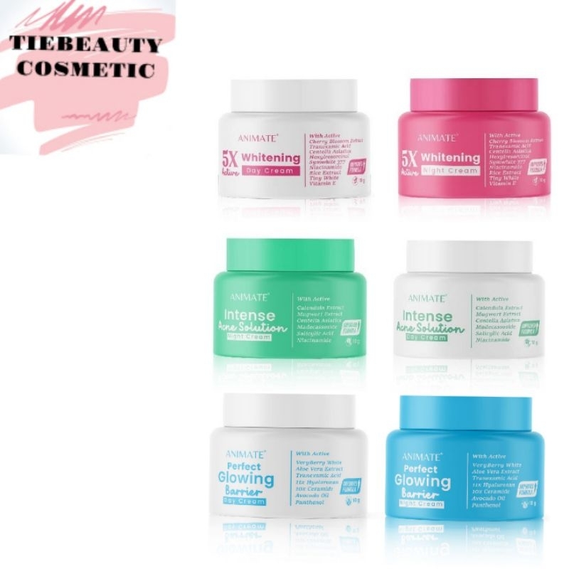 Jual Animate Cream Day Night Series All Varian Whitening Glowing ...