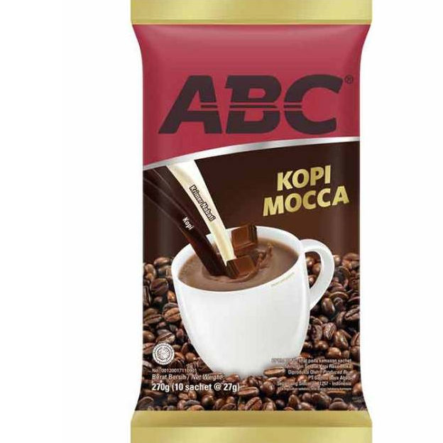 Jual ABC KOPI+SUSU+COKLAT MOCCA PCK 10X27g | Shopee Indonesia
