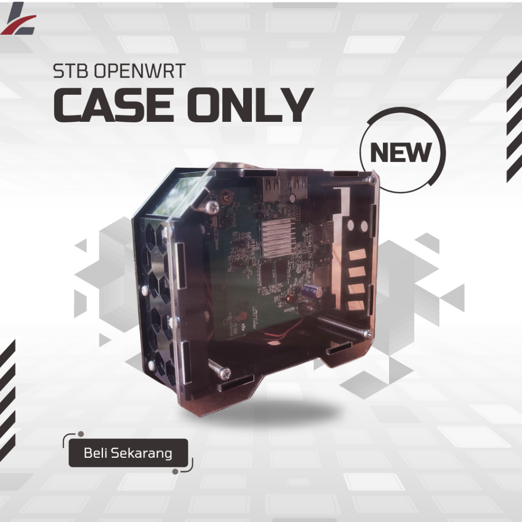 Jual CASE/CASING AKRILIK UNTUK STB HG680P& B860H V1/V2/V5 NAS,OPENWRT ...