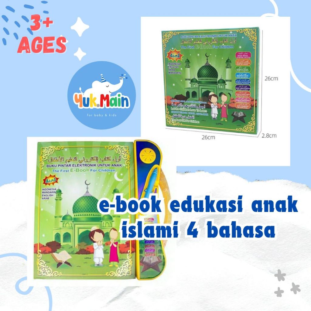 Jual YUKMAIN Mainan Edukasi Ebook Anak Muslim Buku Islami Anak 4 Bahasa ...