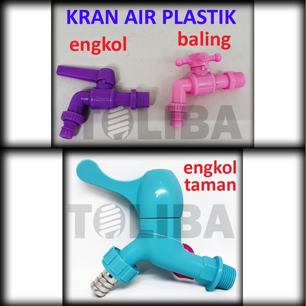 Jual kran plastik pvc / kran engkol / keran taman selang / kran tembok ...