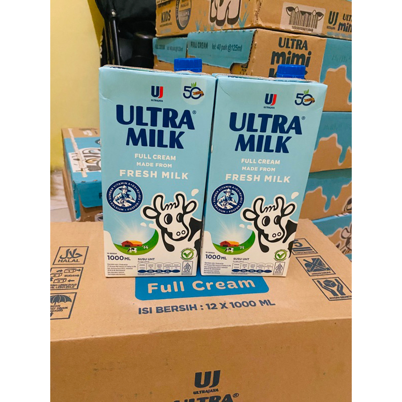 Jual Ultra Milk Full Cream 1000ml | Shopee Indonesia