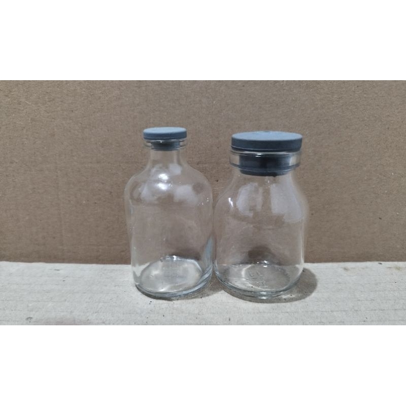 Jual Botol vial kaca tutup rubber botol asi 50ml | Shopee Indonesia