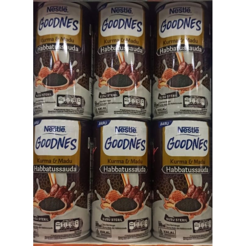 Jual Nestle Goodnes Susu Kurma Madu&Habbatussauda 180ml Can | Shopee ...