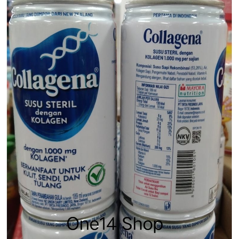 Jual COLLAGENA SUSU STERIL 189ML CAN | Shopee Indonesia