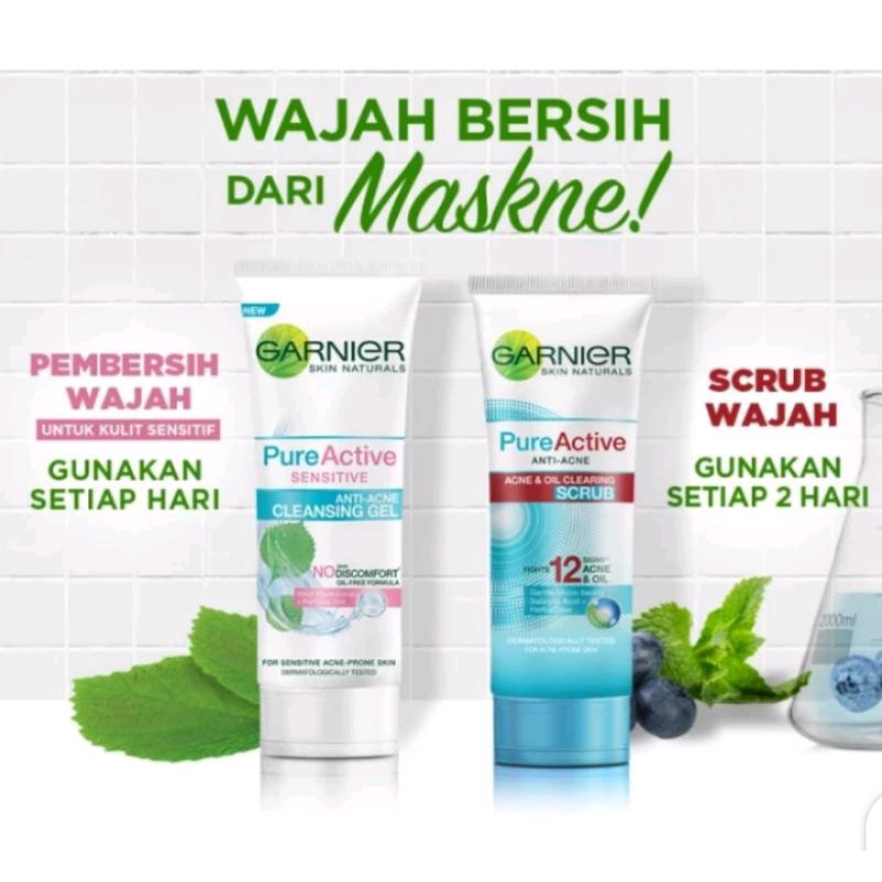 Jual Garnier Pure Active Anti Acne facial foam 100ml | Shopee Indonesia