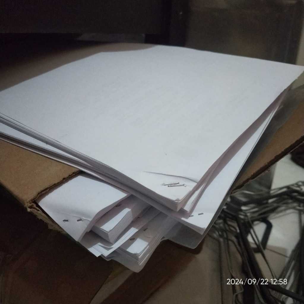 Jual Kertas Bekas A4 1 KG Kondisi Bagus Satu Sisi Kosong | Shopee Indonesia