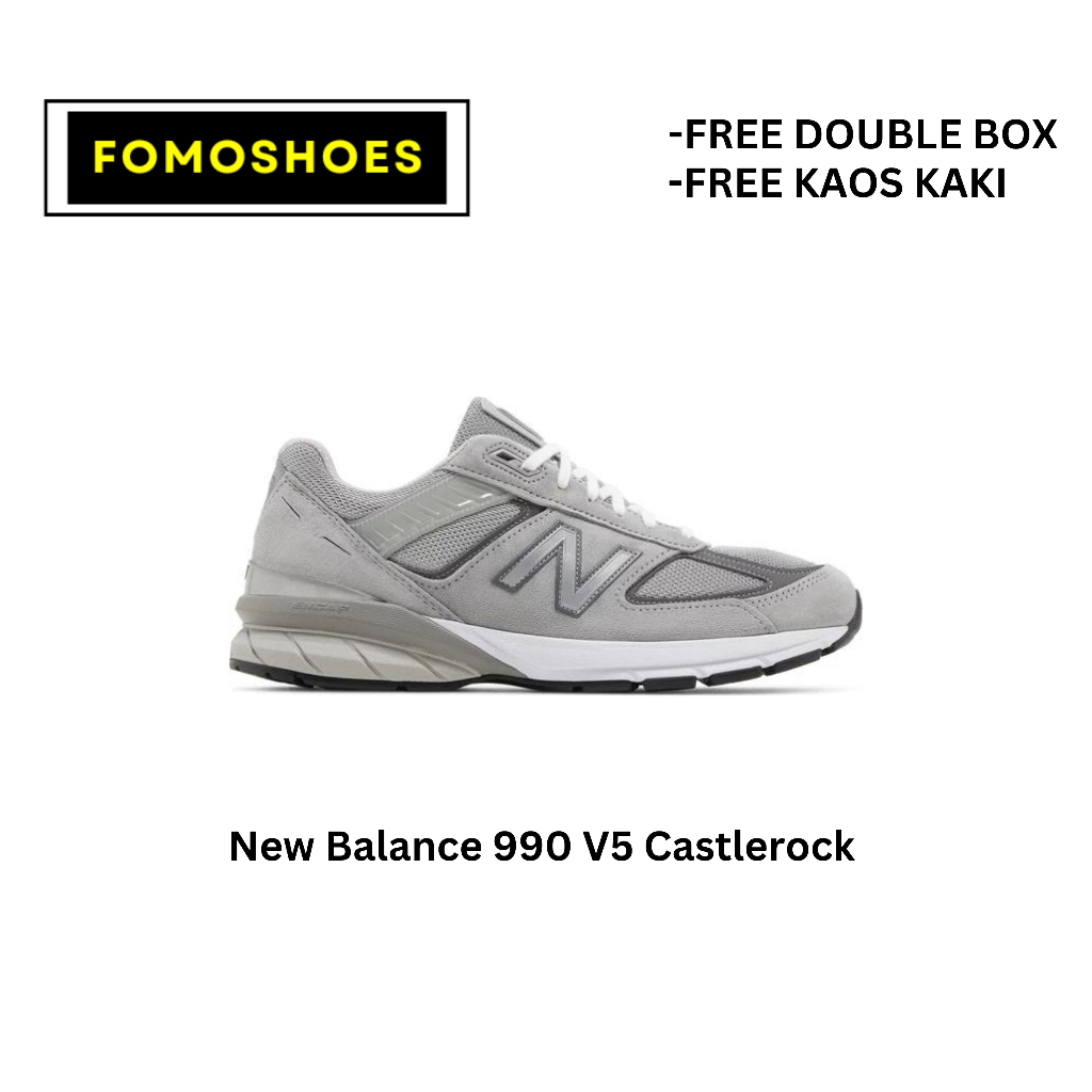 Jual Sneakers 990 V5 Grey Castlerock 'SKU M990GL5' | Shopee Indonesia