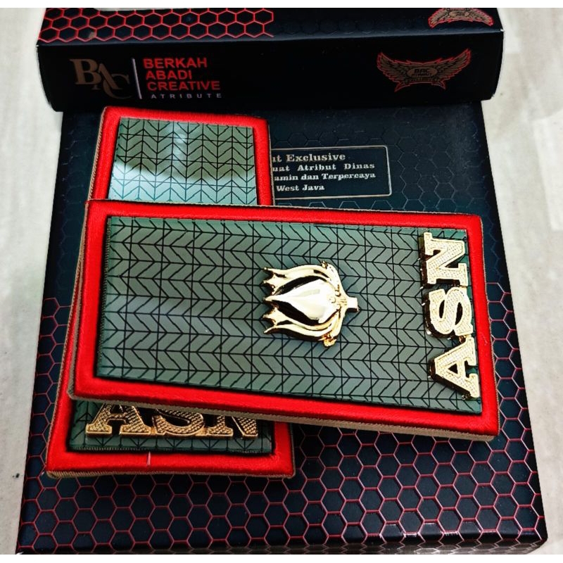 Jual pangkat PDH ASN SUMSEL GOL 3D Lis merah exclusive BAC ATRIBUT ...