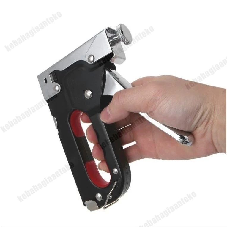 Jual READY Gratis 600 paku 3 in 1 Deli Stapler Gun / Staples Tembak 4 ...