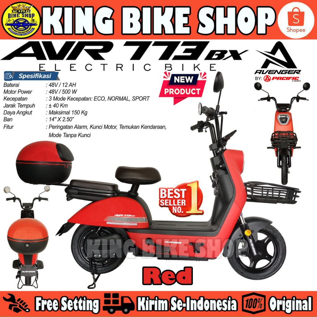 Jual Sepeda Listrik AVENGER AVR 773 BX 500 Watt Electric E-Bike ...