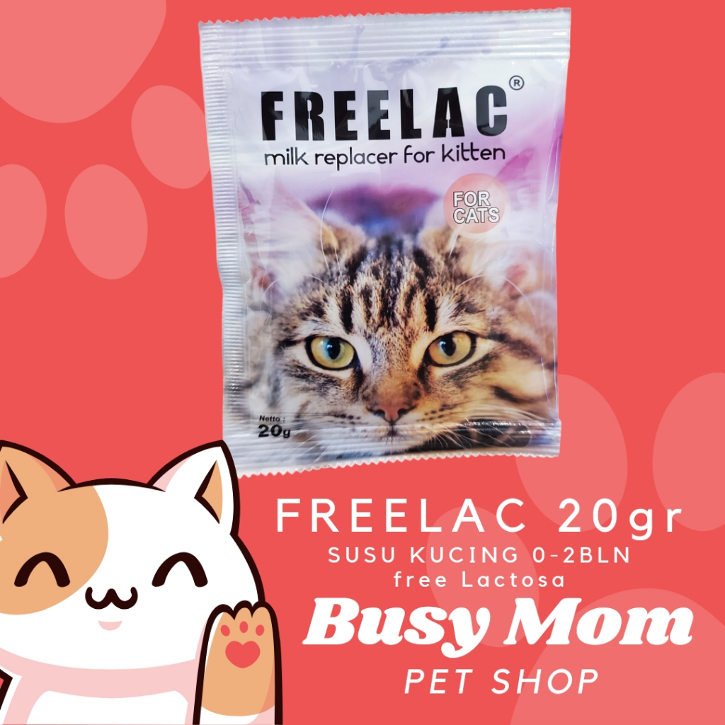 Jual Freelac Susu Kucing Kitten Milk Replacer Free Lactosa Sachet 20gr ...