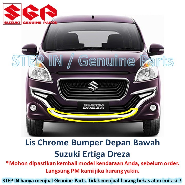 Jual List Garnish Depan Grille Bawah Bemper SUZUKI Ertiga DREZA Chrome ...