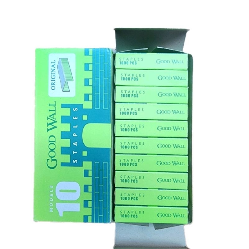 Jual 1 PACK isi 10 box kecil Isi Staples/Stapler Refill Stapler No.10 ...